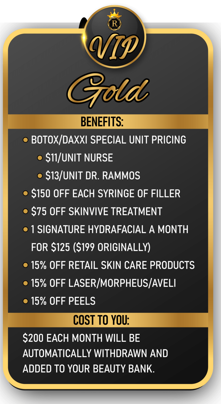 MedSpa Discounts & Perks | VIP Membership Program | Rammos Plastic Surgery & MedSpa | Peoria, IL